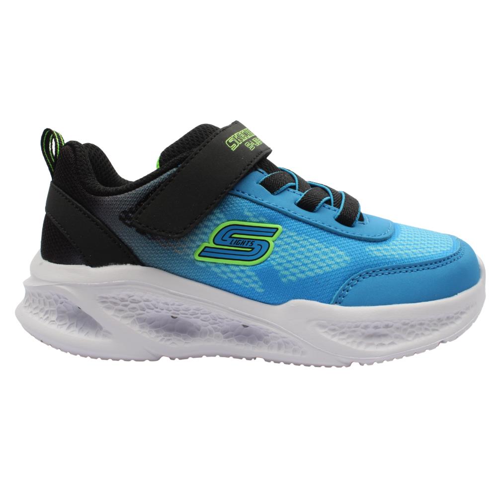SKECHERS 401495N METEOR TRAINER - BLACK BLUE | ShoeShop.ie | Cordners ...