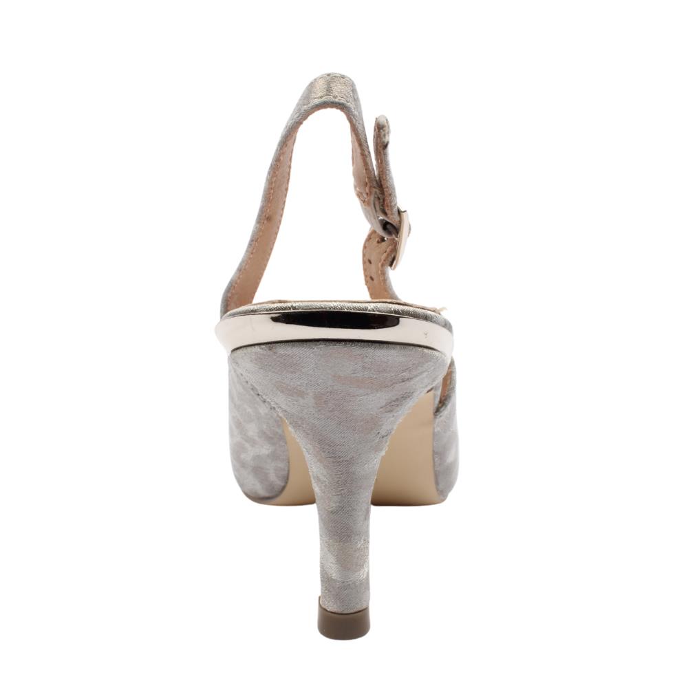 COCO 1025 SLING BACK SHOE - SILVER | ShoeShop.ie | Cordners Shoes ...