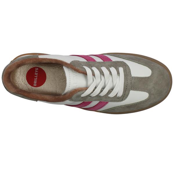 DRILLEYS FIFTY SHOE - WHITE GREEN | ShoeShop.ie | Cordners Shoes ...