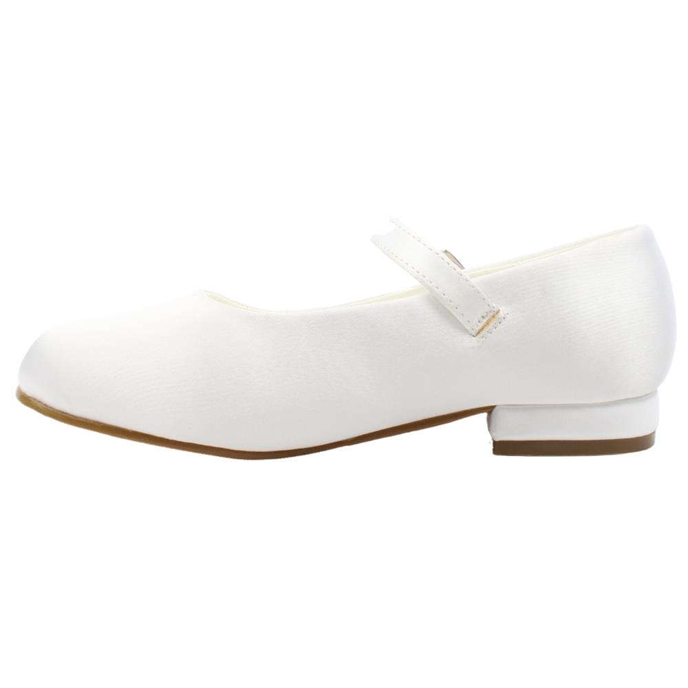 DUBARRY VERONICA COMMUNION SHOE - WHITE SATIN | ShoeShop.ie | Cordners ...