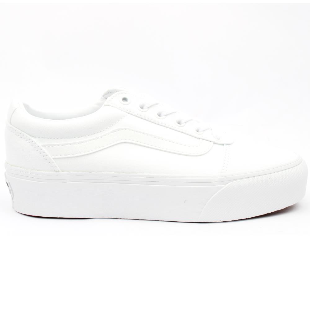 VANS WM WARD PLATFORM LACED SHOE - WHITE | ShoeShop.ie | Cordners Shoes ...