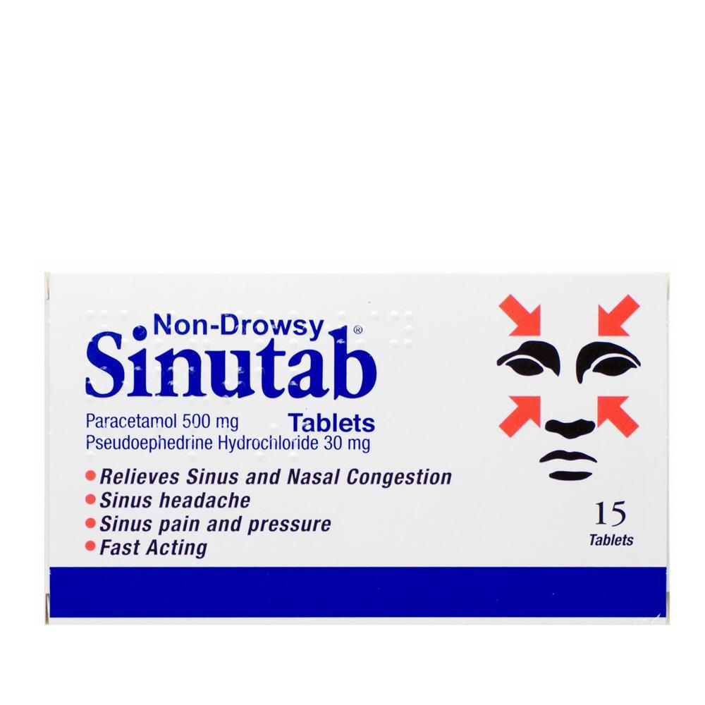 Sinutab Non Drowsy Sinus And Nasal Congestion | Ronaghans