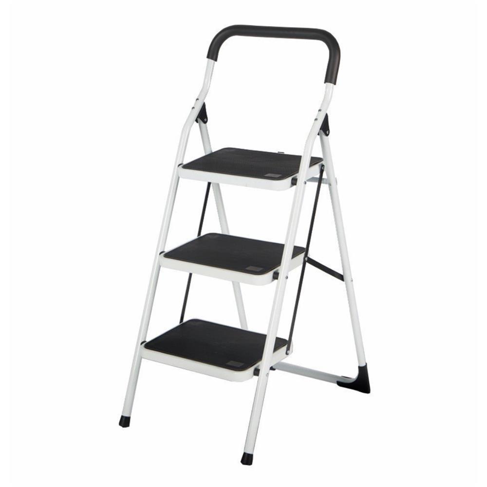 3 Tread Steel Household Step Ladder Homevalue DIY & Builders Merchants ...