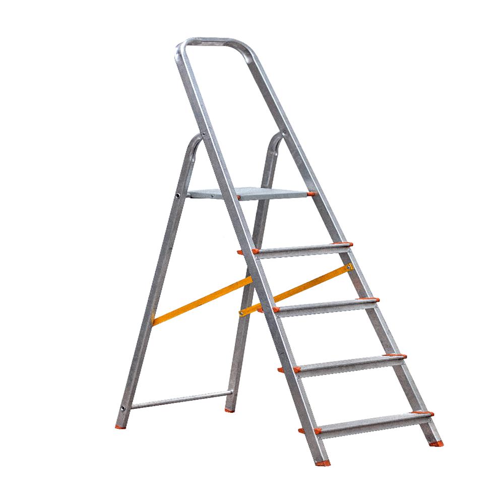 Home Decor 5 Tread Aluminium Step Ladder Homevalue DIY & Builders ...