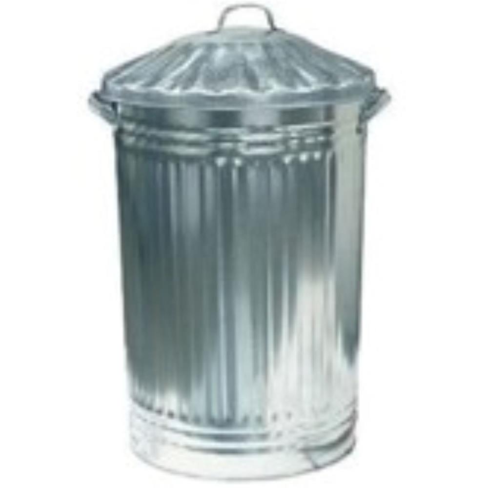 Home Collection Silver 90L Galvanised Bin With Lid Homevalue DIY ...