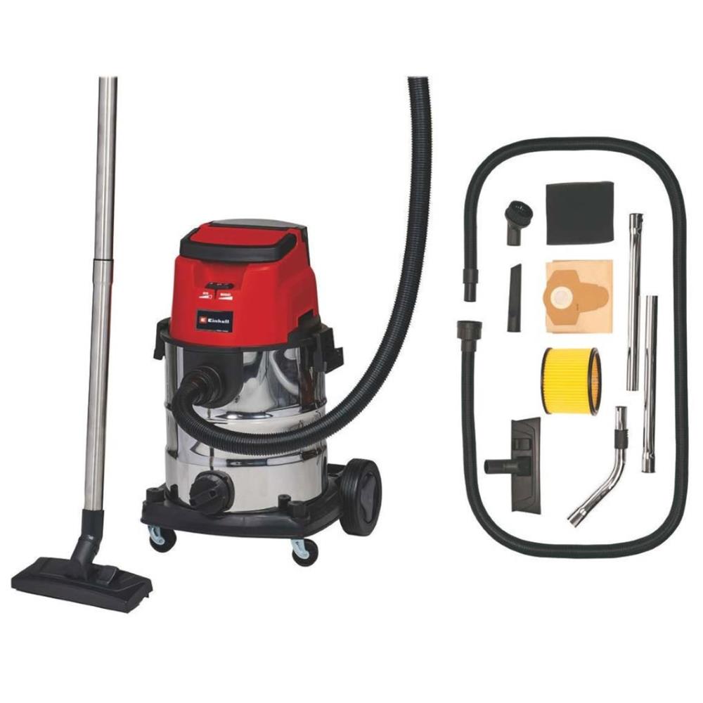 Einhell Power X-Change 36V Cordless 25 Litre Stainless Steel Wet and ...