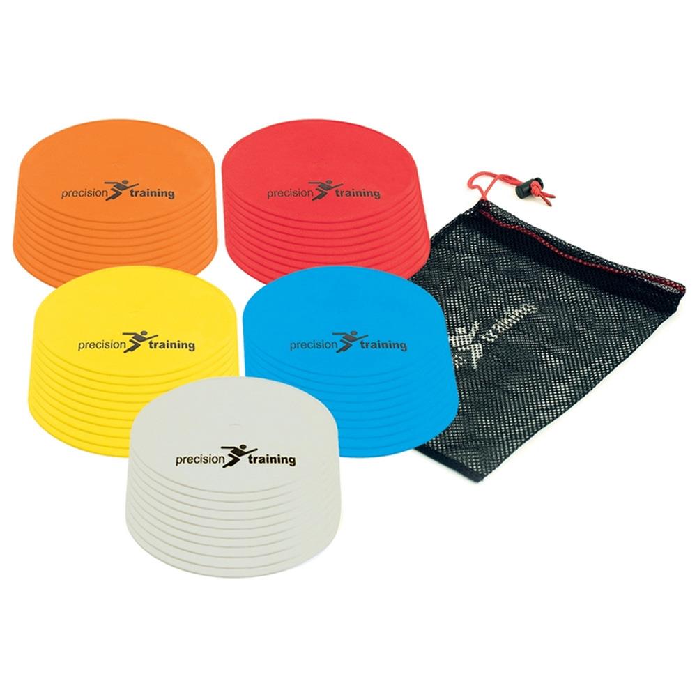 Precision Round Flat Training Markers | White | 10 Pack | Michael ...