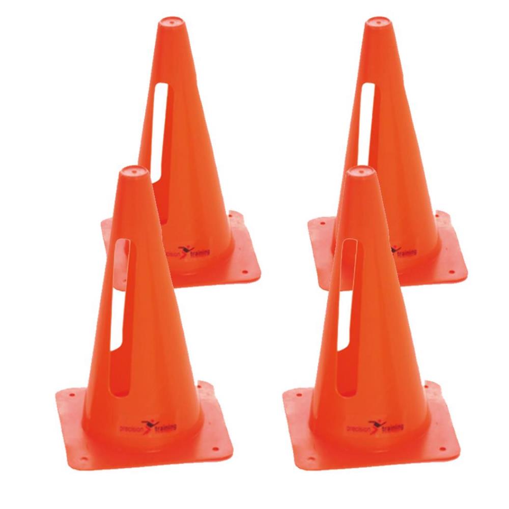 Precision 12" Collapsible Traffic Training Cones | Orange | Set of 4 ...
