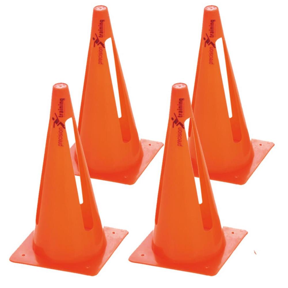 Precision 15" Collapsible Traffic Training Cones | Orange | Set of 4 ...