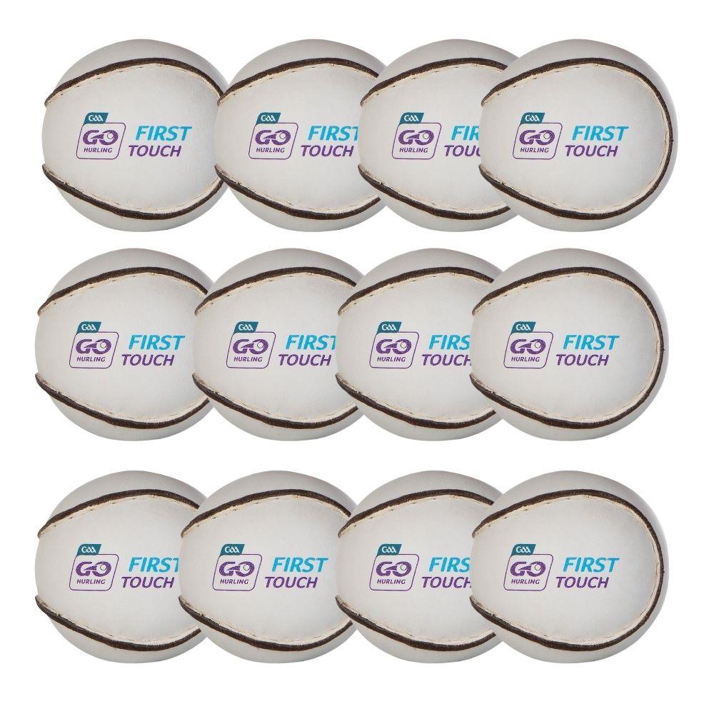 O'Neills First Touch Hurling Sliotar Pack of 12 | (Age U6-U8) - White ...
