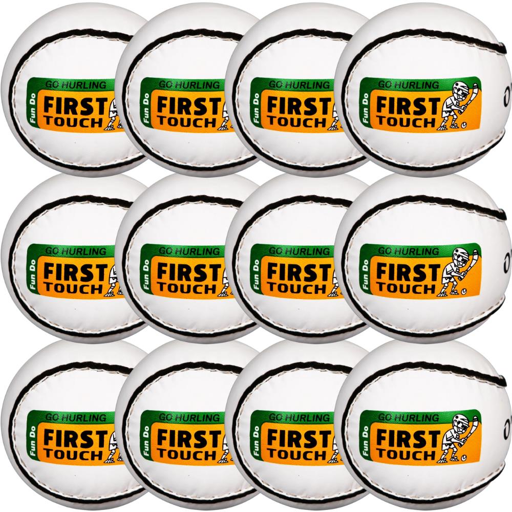 O'Meara Sliotars First Touch Sliotar | (Age U6-U8) | Pack of 12 - White ...