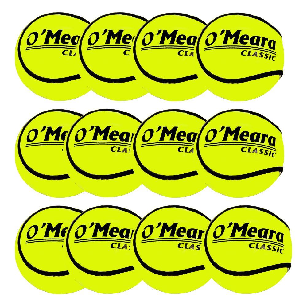 O'Meara Sliotars Classic Sliotar | Size 4 and 5 | Pack of 12 - Yellow ...