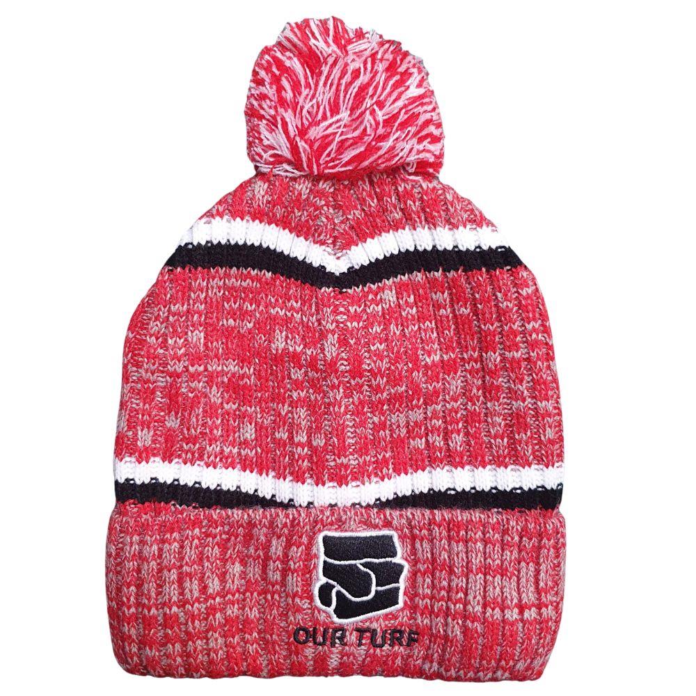OUR TURF BOBBLE HAT - Red | Michael Murphy Sports | Donegal | ireland