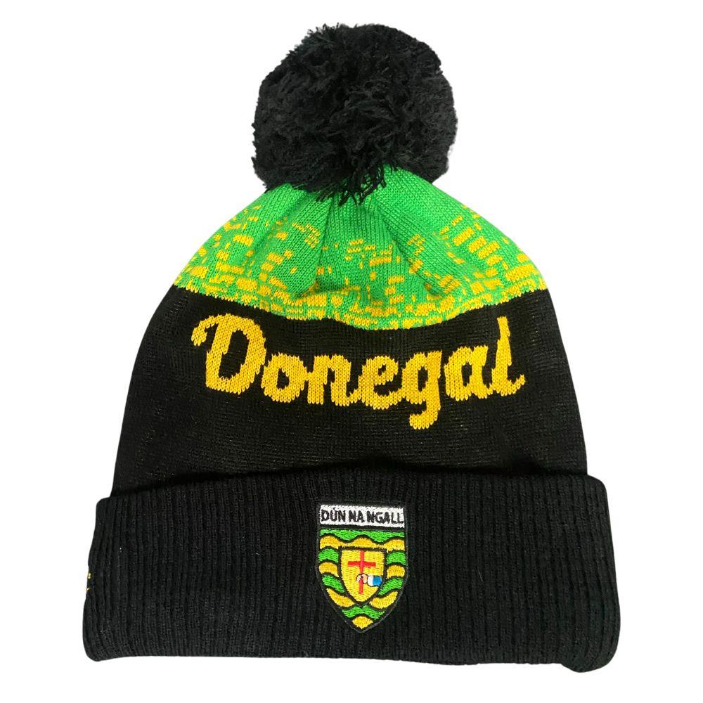 Official Donegal Merchandise Donegal GAA Bobble Hat - BLACK | Michael ...
