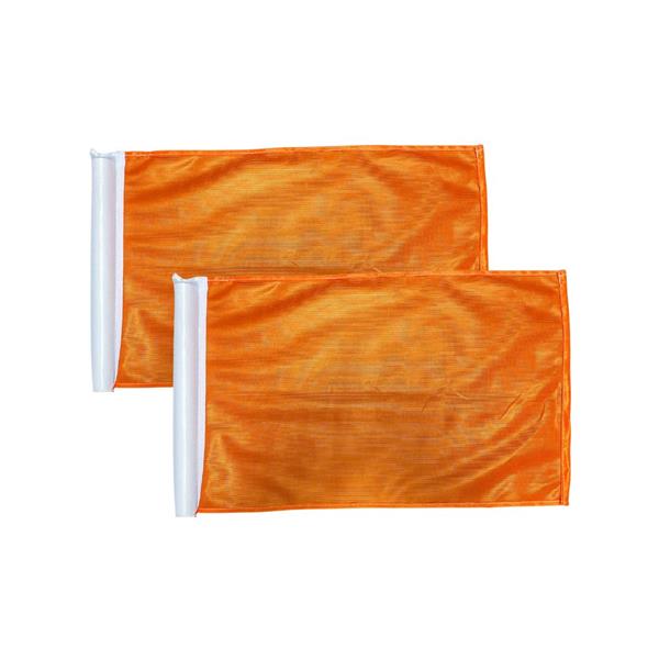 Team Car Flag GAA Umpire Orange Flag with Poles - Set of 2 - Orange ...