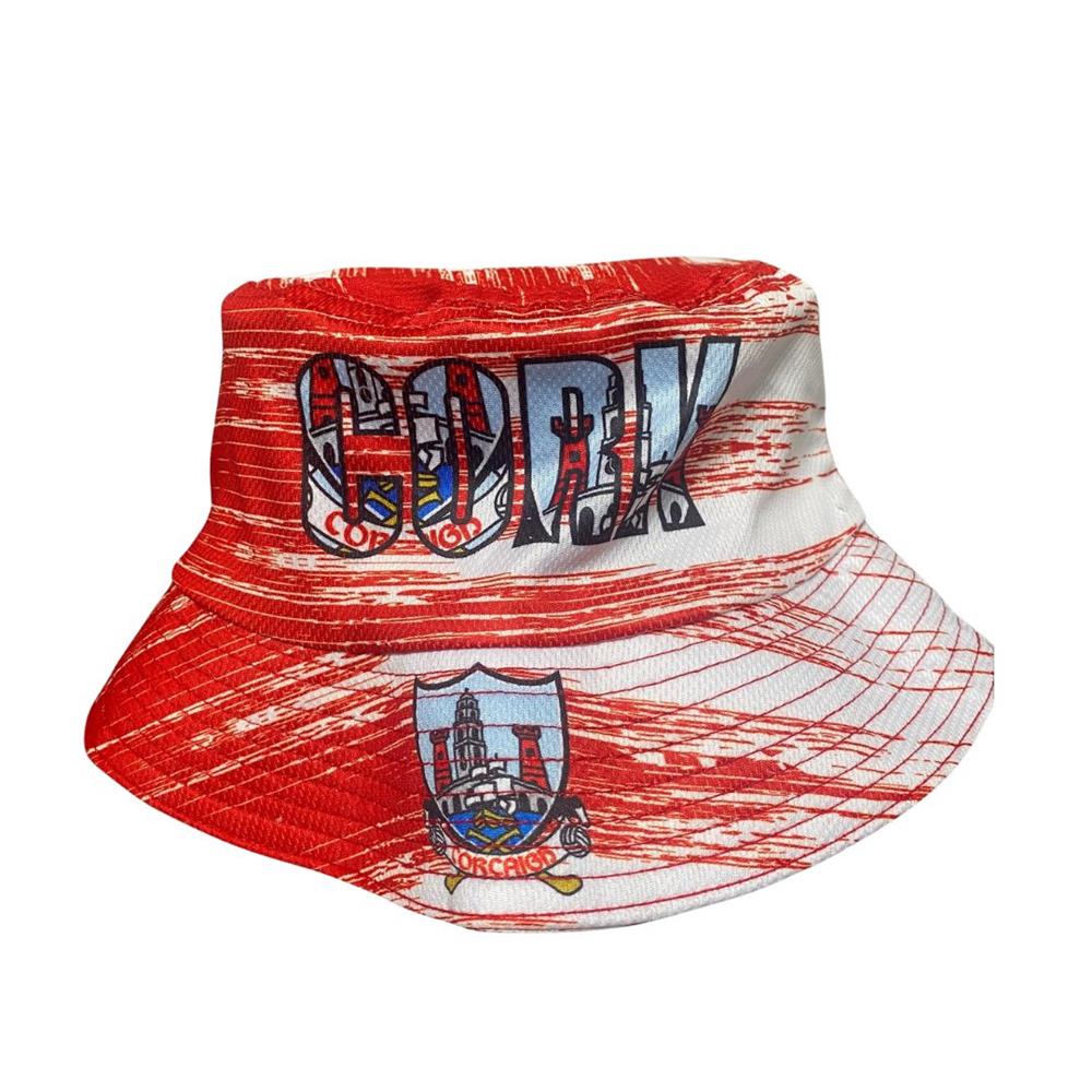 Official Gaa Merchandise Cork Gaa Bucket Hat - RED/WHITE | Michael ...