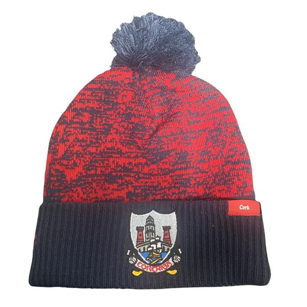 Official Gaa Merchandise Cork GAA Bobble Hat - Navy/Red | Michael ...