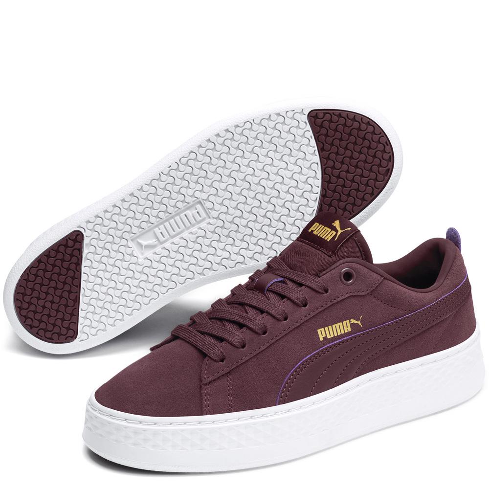 PUMA Womens Smash Platform SD Runners - Burgandy | Michael Murphy ...