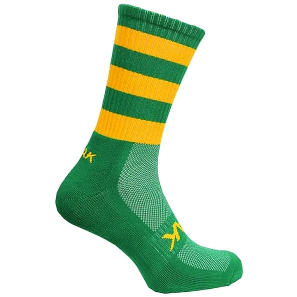 ATAK MID LEG GAA / FOOTBALL SOCKS | GREEN & AMBER | Michael Murphy ...