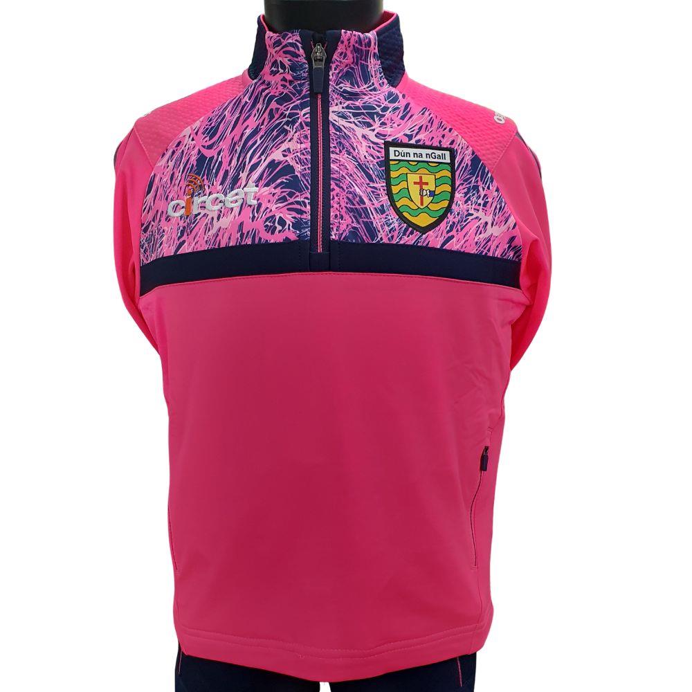 O'Neills Girls Donegal GAA Peak 184 Brushed Half Zip - Pink | Michael ...