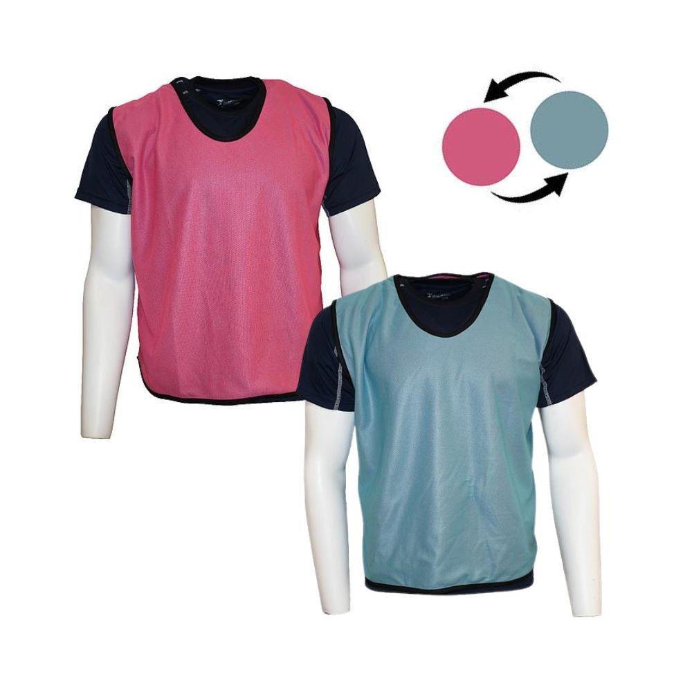 Precision Reversible Mesh Training Bib - Pink/Sky Blue | Michael Murphy ...