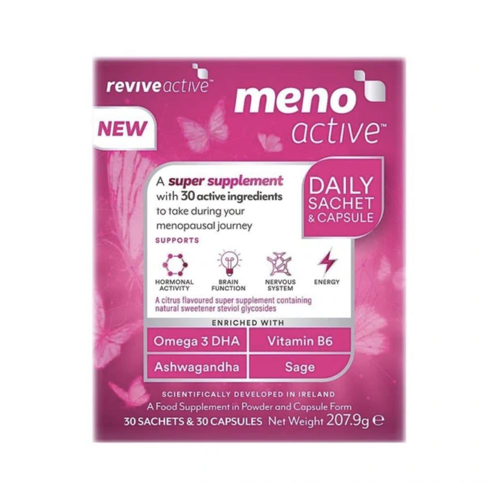 REVIVE REVIVE ACTIVE MENO ACTIVE DURING MENOPAUSE 30 SACHETS & CAPSULES ...