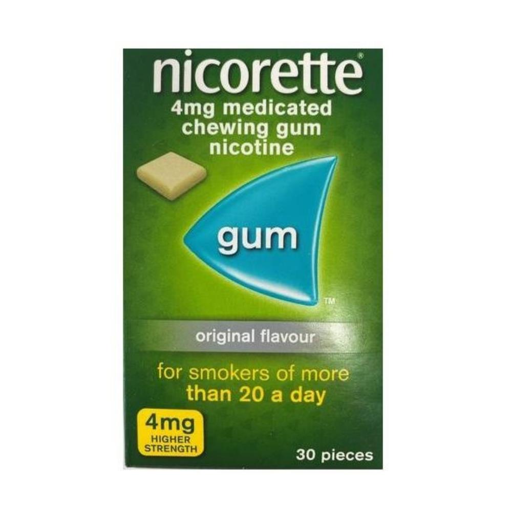 NICORETTE NICORETTE 4MG MEDICATED CHEWING GUM 30 PIECES | Johnstons ...