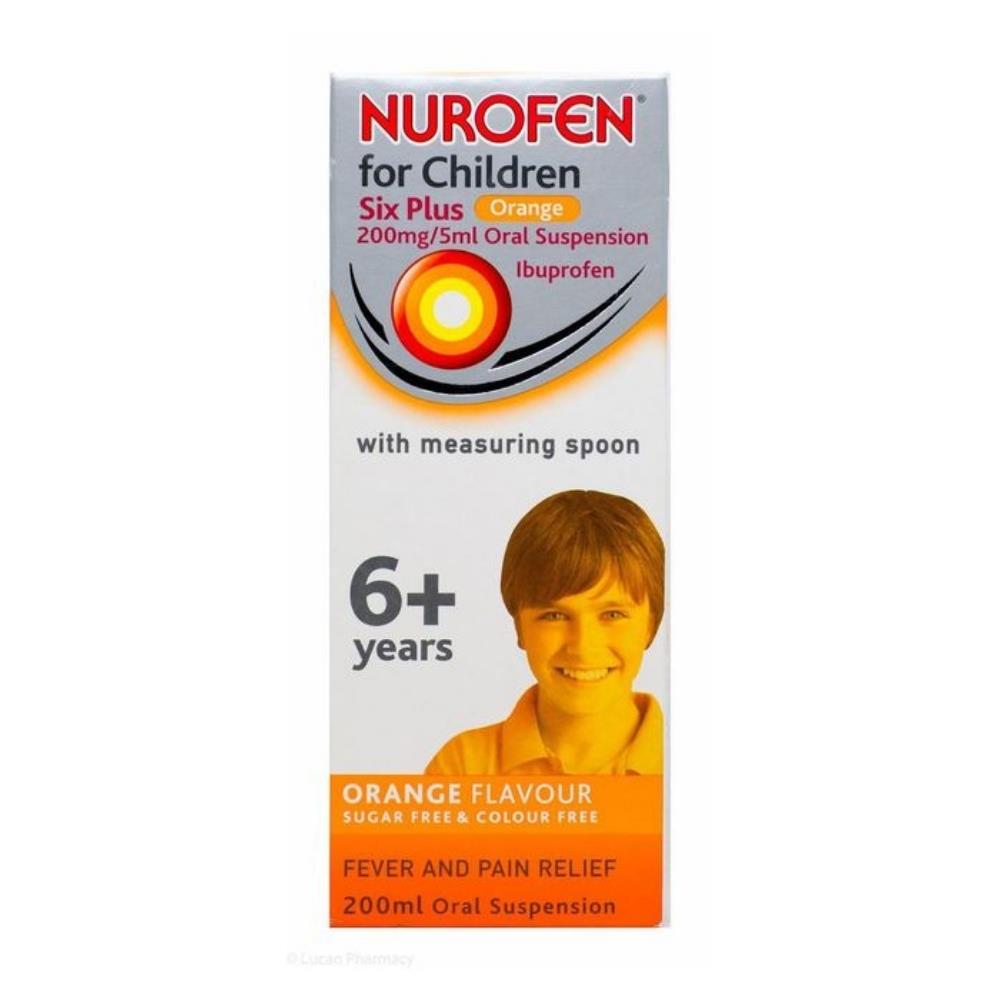 NUROFEN NUROFEN 6+ ORANGE 200MG/5ML SUSPENSION 200ML | Johnstons ...