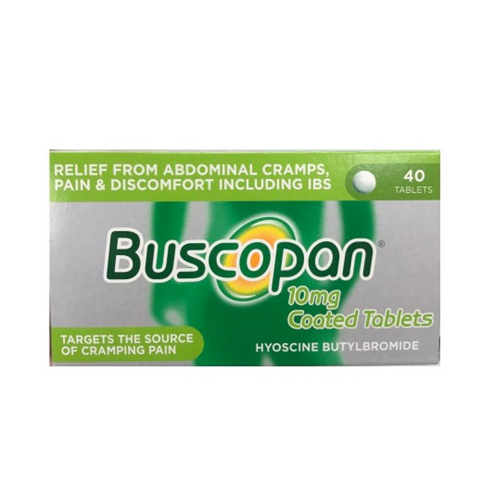BUSCOPAN BUSCOPAN 10MG TABLETS 40S | Johnstons Pharmacy | Longford ...