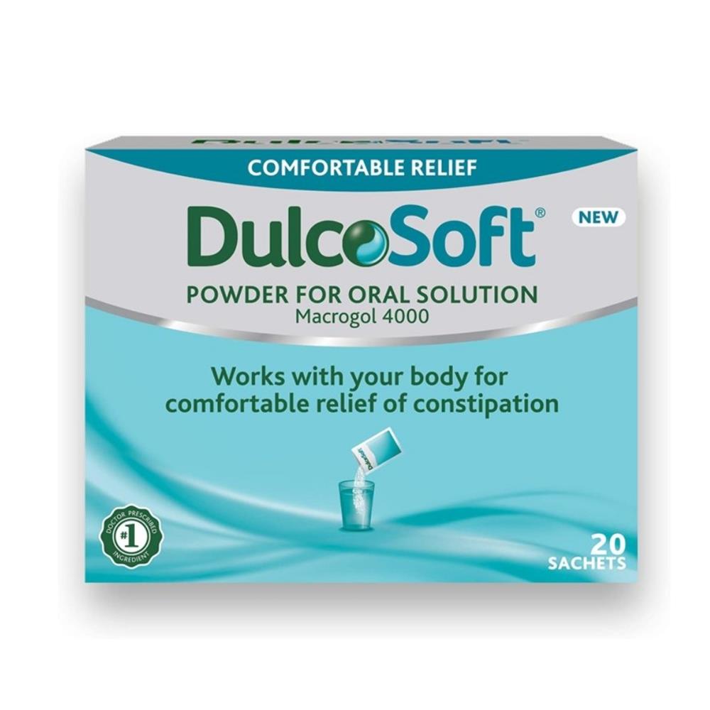 DULCOLAX DULCOSOFT POWDER FOR ORAL SOLUTION MACROGOL 4000 20 SACHETS ...