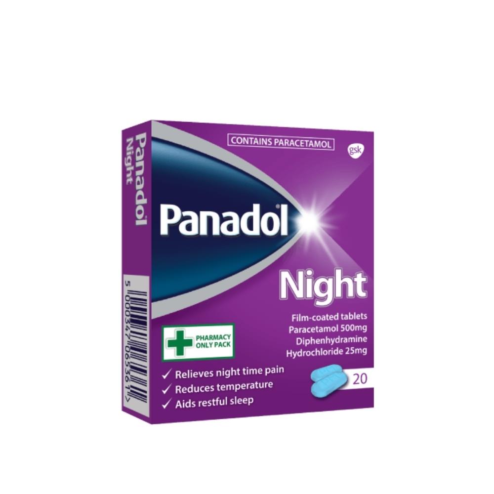 PANADOL PANADOL NIGHT TABLETS 20S | Johnstons Pharmacy | Longford ...