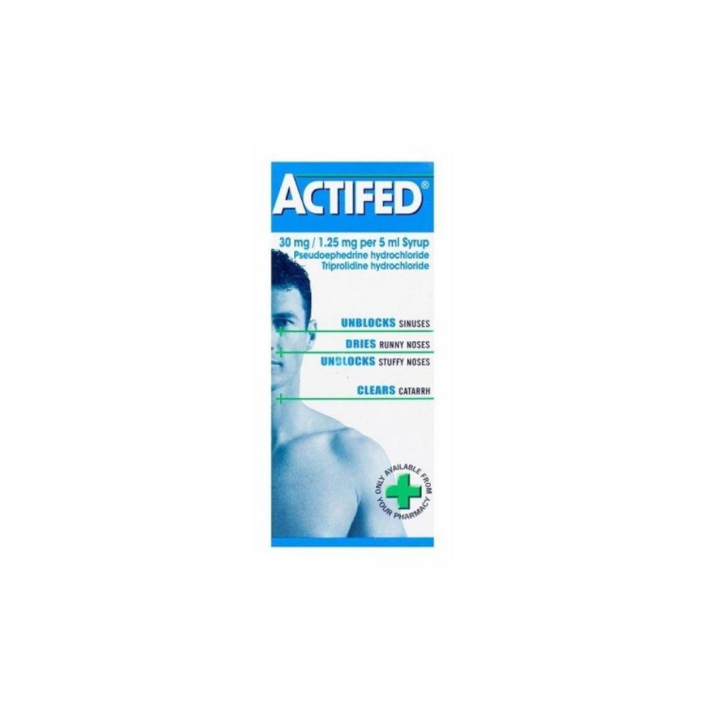 ACTIFED ACTIFED DECONGESTANT SYRUP 100ML | Johnstons Pharmacy ...
