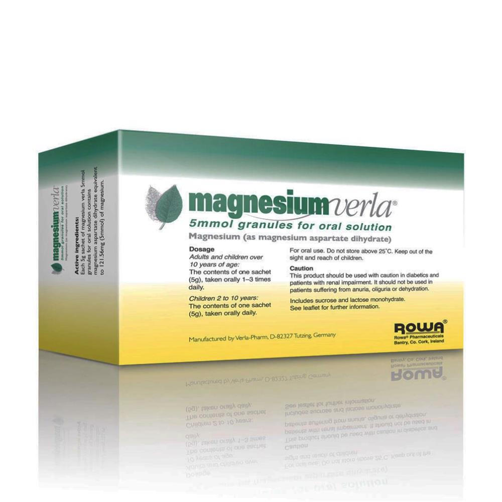 ROWEX MAGNESIUM VERLA 5MMOL GRANULES FOR ORAL SUSPENSION 20 SACHETS ...