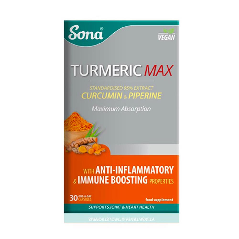 SONA SONA TURMERIC MAX ONE A DAY CAPSULES 30 PACK | Johnstons Pharmacy ...