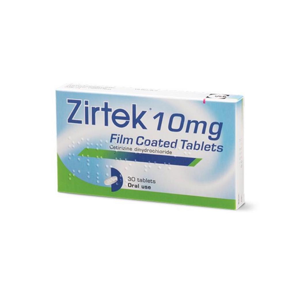 ZIRTEK ZIRTEK ALLERGY 10MG CETRIZINE TABLETS 30 PACK | Johnstons ...