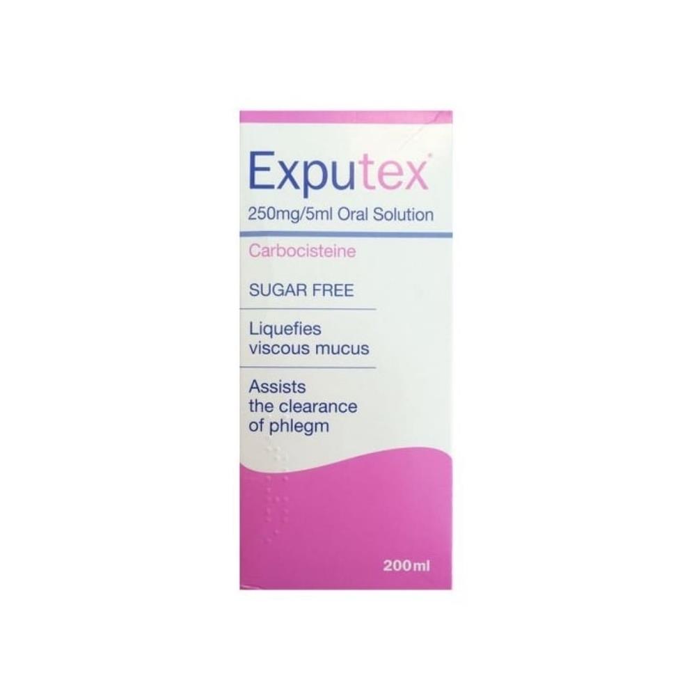 EXPUTEX EXPUTEX 250MG/5ML SUGAR FREE COUGH SOLUTION 200ML | Johnstons ...